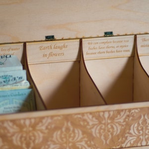 Engraved Wooden Seed Storage Box | Personalized Garden Seed Organizer ...