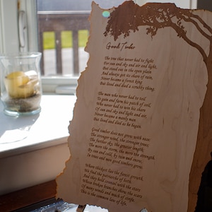 Engraved Maple Poem - Custom Love Letter - Personalized Wood Engraved ...