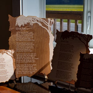 Engraved Maple Poem - Custom Love Letter - Personalized Wood Plaque ...