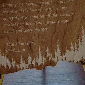 Engraved Wood Poem Plaque - Personalized Anniversary Gift - Etsy