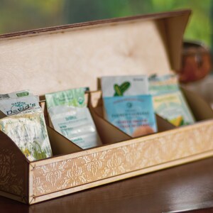 Engraved Wooden Seed Storage Box | Personalized Garden Seed Organizer ...