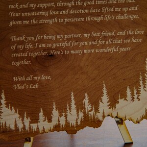 Engraved Wood Poem Plaque - Personalized Anniversary Gift - Etsy