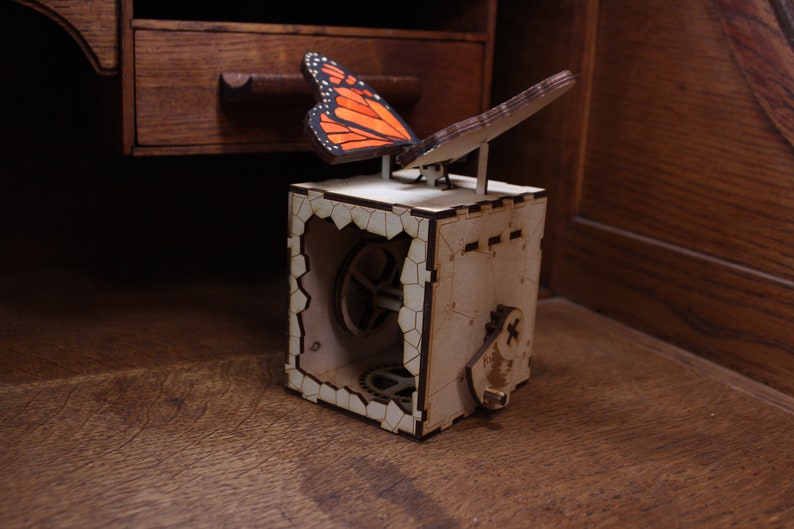 Monarch Butterfly Automata. Wooden Mechanism Operated | Etsy
