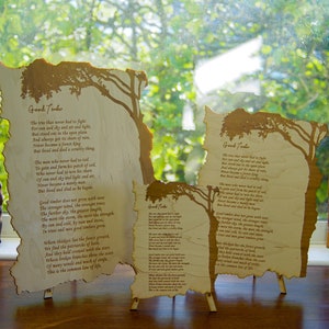 Engraved Maple Poem - Custom Love Letter - Personalized Wood Plaque ...