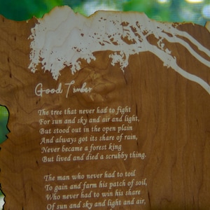 Engraved Maple Poem - Custom Love Letter - Personalized Wood Plaque ...