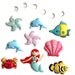 Tropical Fish Summer / Underwater / Beach Buttons Galore Embellishment ...