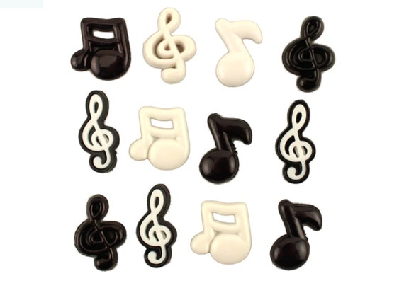 Music Notes Buttons Galore & More Embellishment Buttons | Etsy