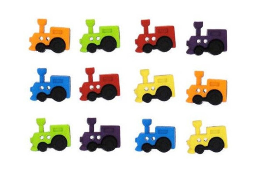 Sew Cute Trains Little Boy Dress It up Embellishment - Etsy
