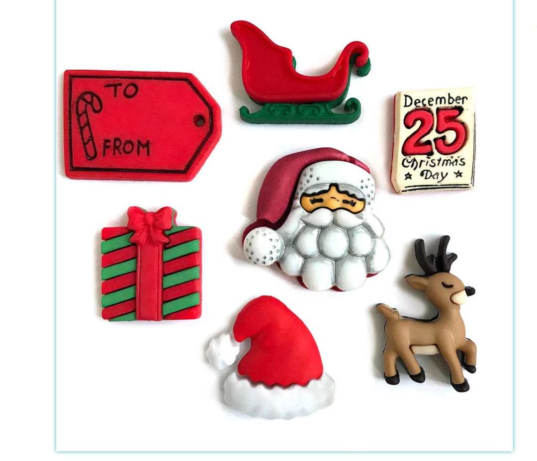Santa's on His Way ~ Christmas Collection Buttons Galore & More ...
