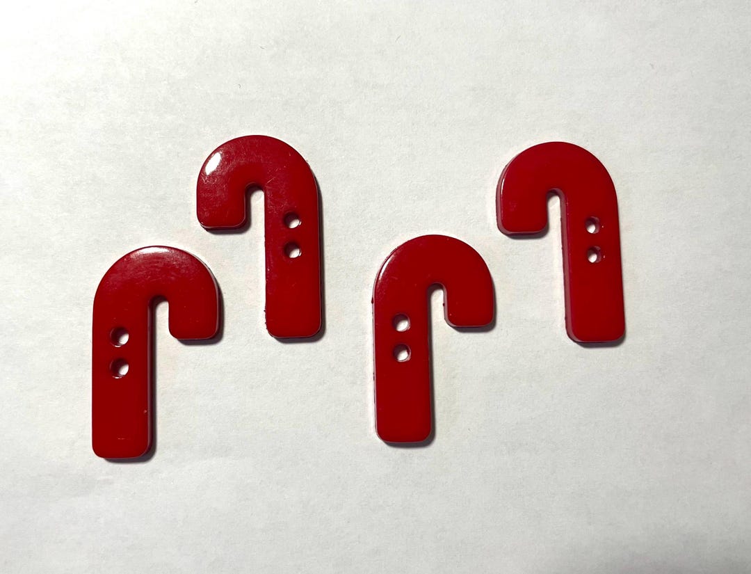 Red Sew Through Candy Canes ~ Christmas Collection Embellishment ...