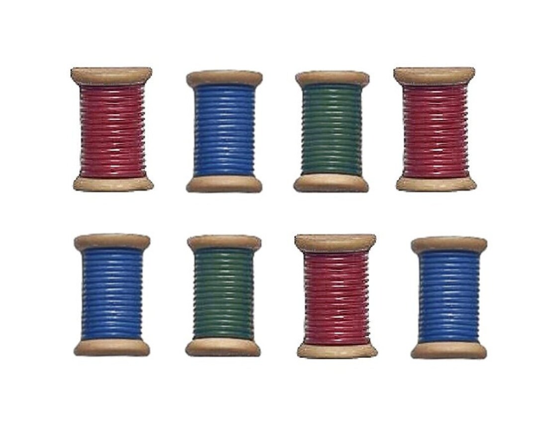 Spools of Thread - Sewing Shank Back Embellishments - Shelly's Buttons ...