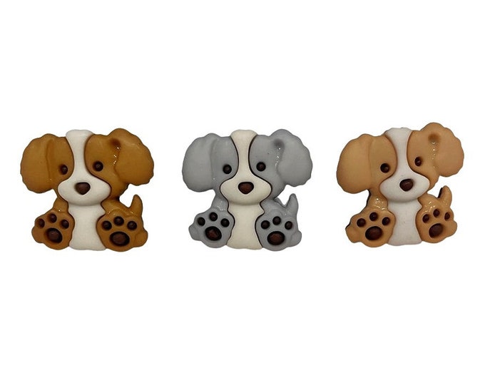 Woof Woof - Dog Buttons ~ Dress It up Embellishment Buttons ~ Jesse ...