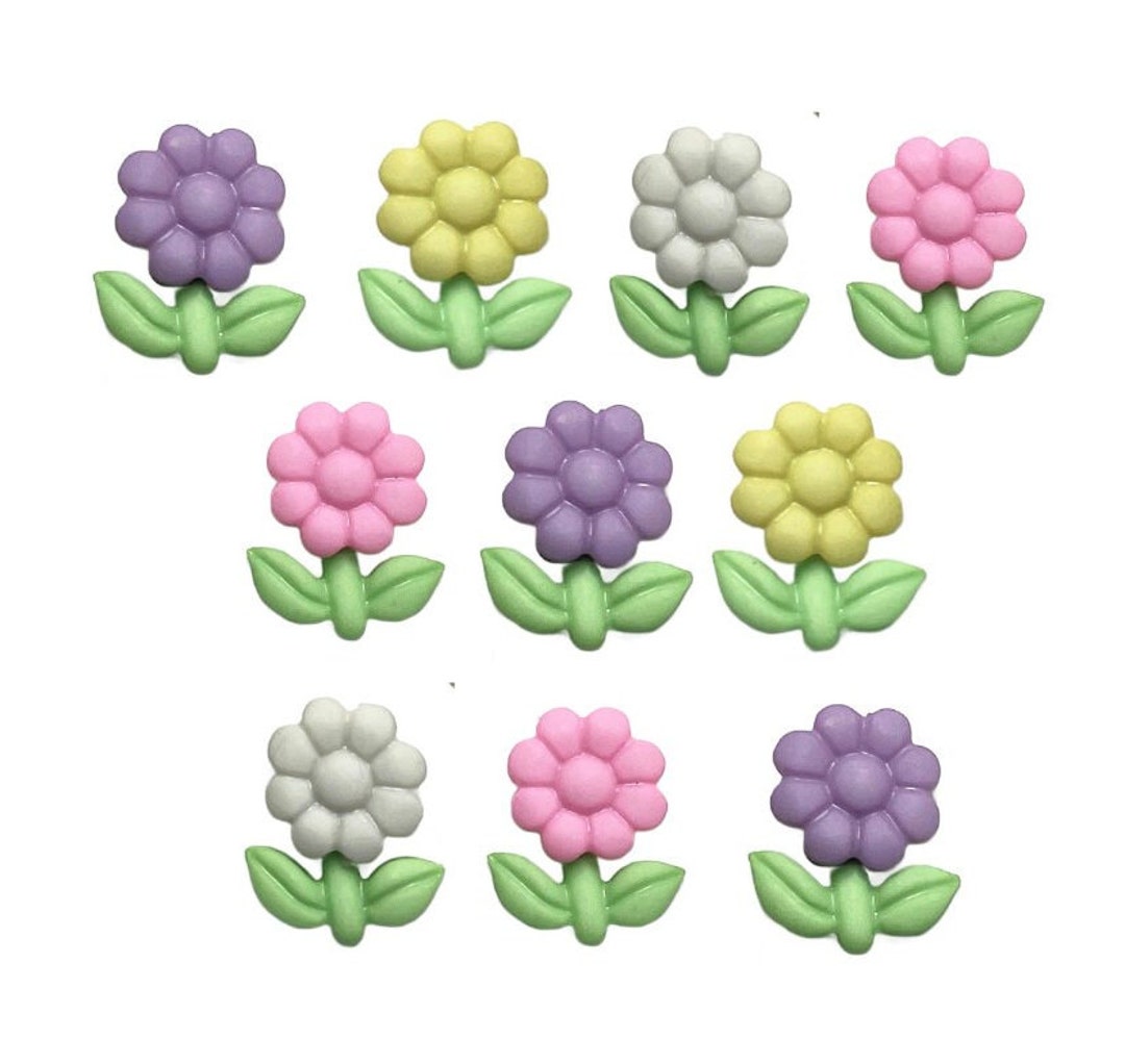 Spring Garden Button Set - Flowers - Shelly's Buttons and More ...