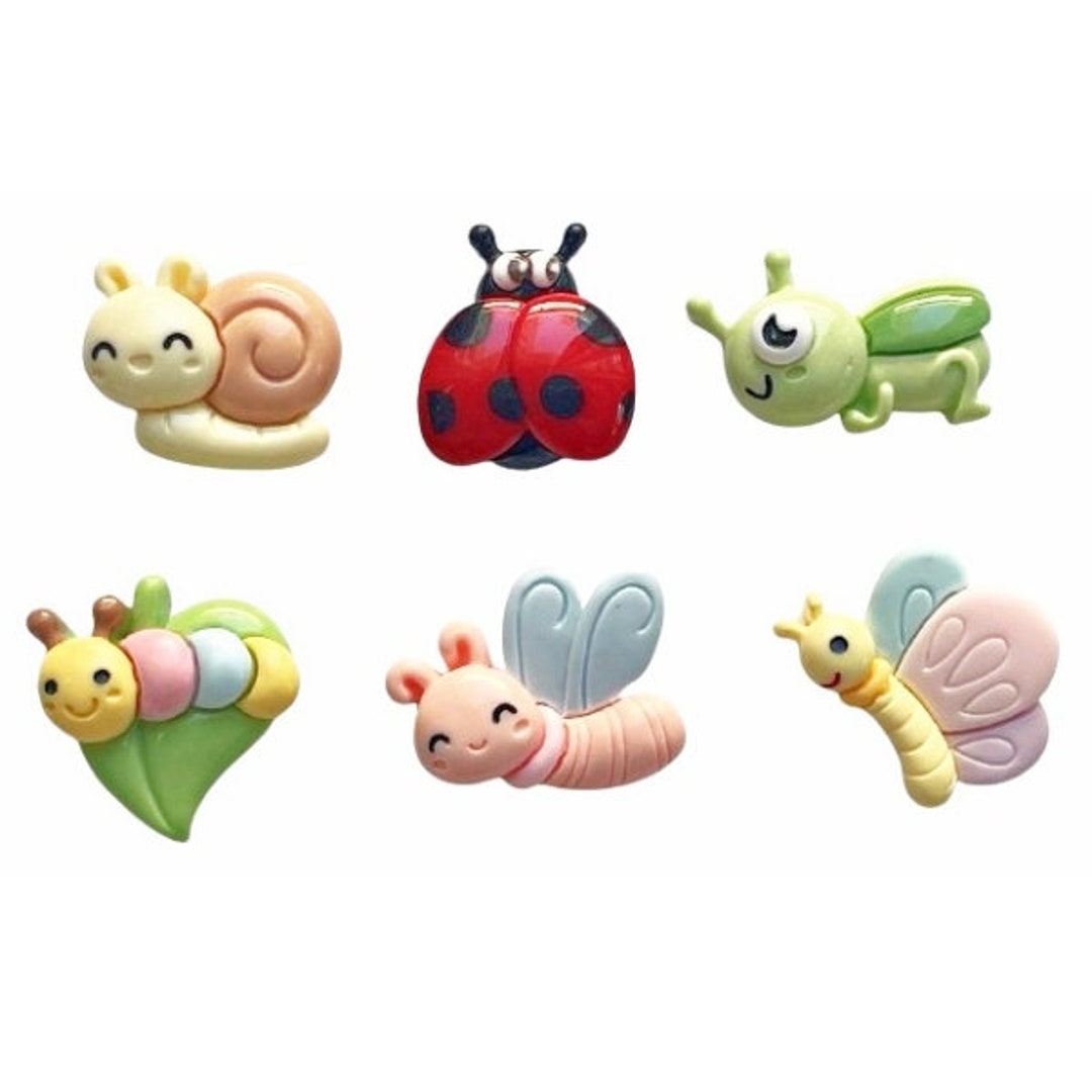 Cutsie Bugs Embellishment Set - Shelly's Buttons & More - Flat Back ...