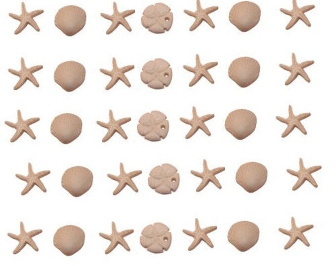 Tiny Beige Seashells Summer / Sand / Beach Dress It up - Etsy