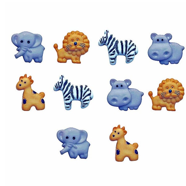 Zoo Animal Buttons - Etsy