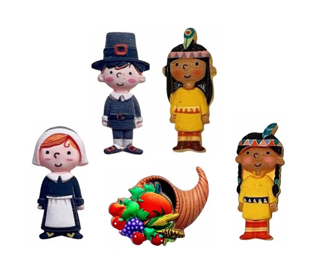 Thanksgiving Embellishment Set / Pilgrims and Indians ~ Shelly's ...