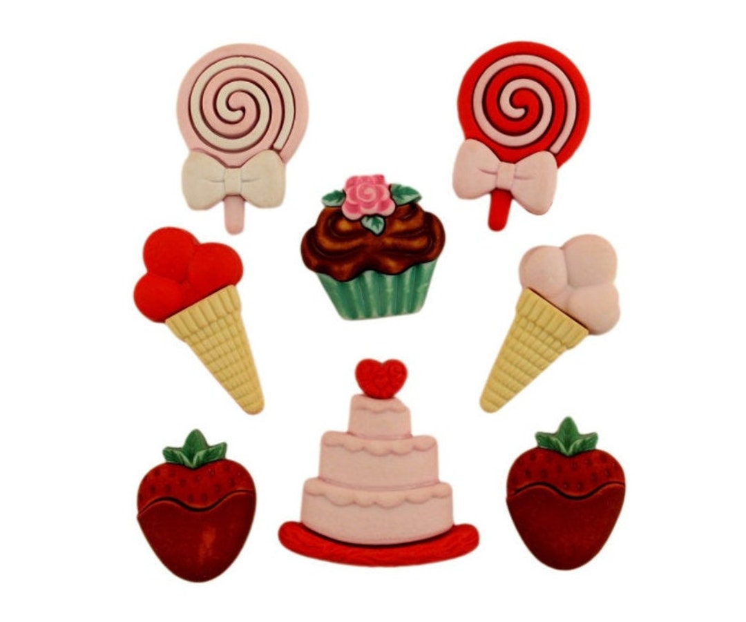 Sweet Tooth ~ Valentine's Day ~ Buttons Galore & More Embellishment ...