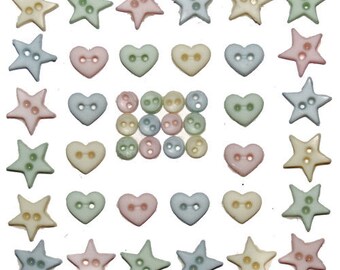 Micro Mini Round Heirloom Tiny Shapes Dress It up Embellishment Buttons ...
