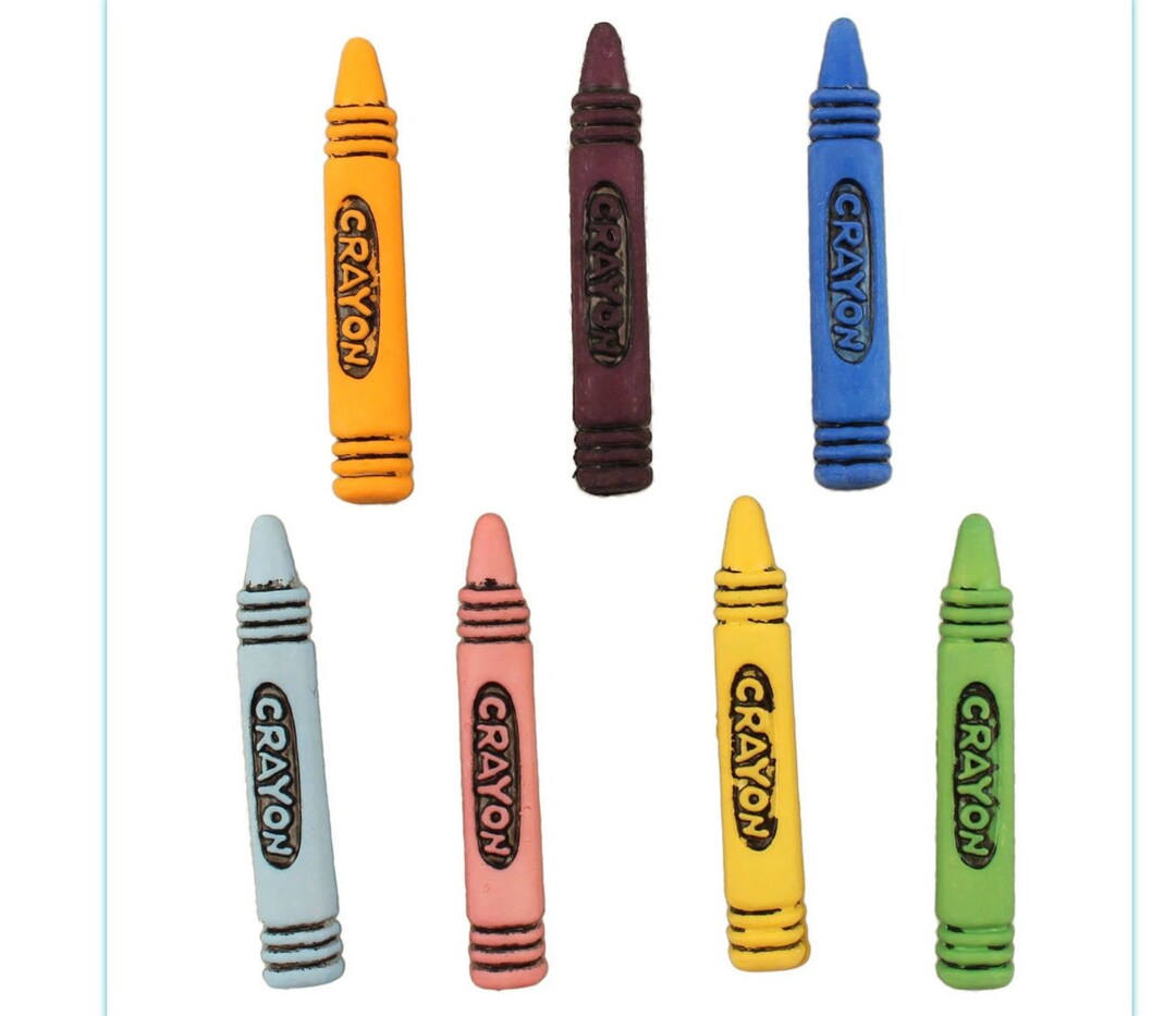 Crayons ~ Kids / School Supplies ~ Buttons Galore & More Embellishment ...