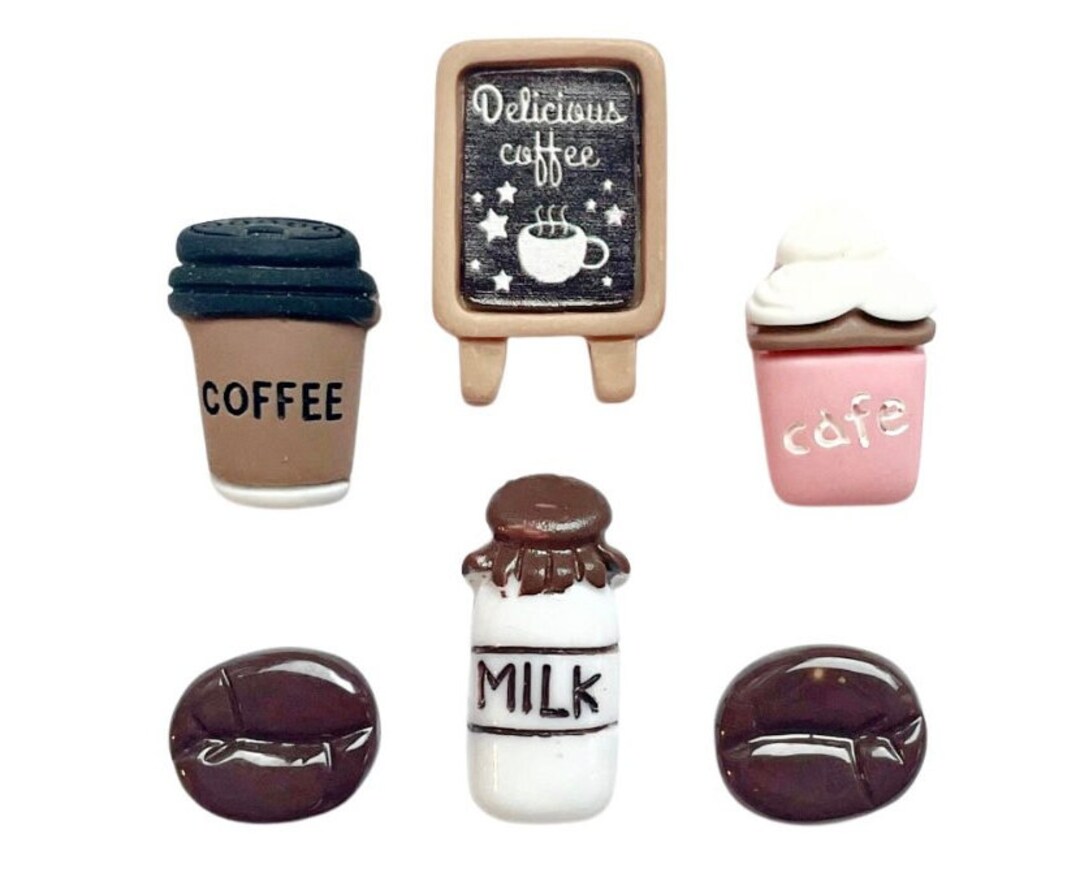 Coffee Shop ~ Shelly's Buttons and More Flat Back Embellishments ...