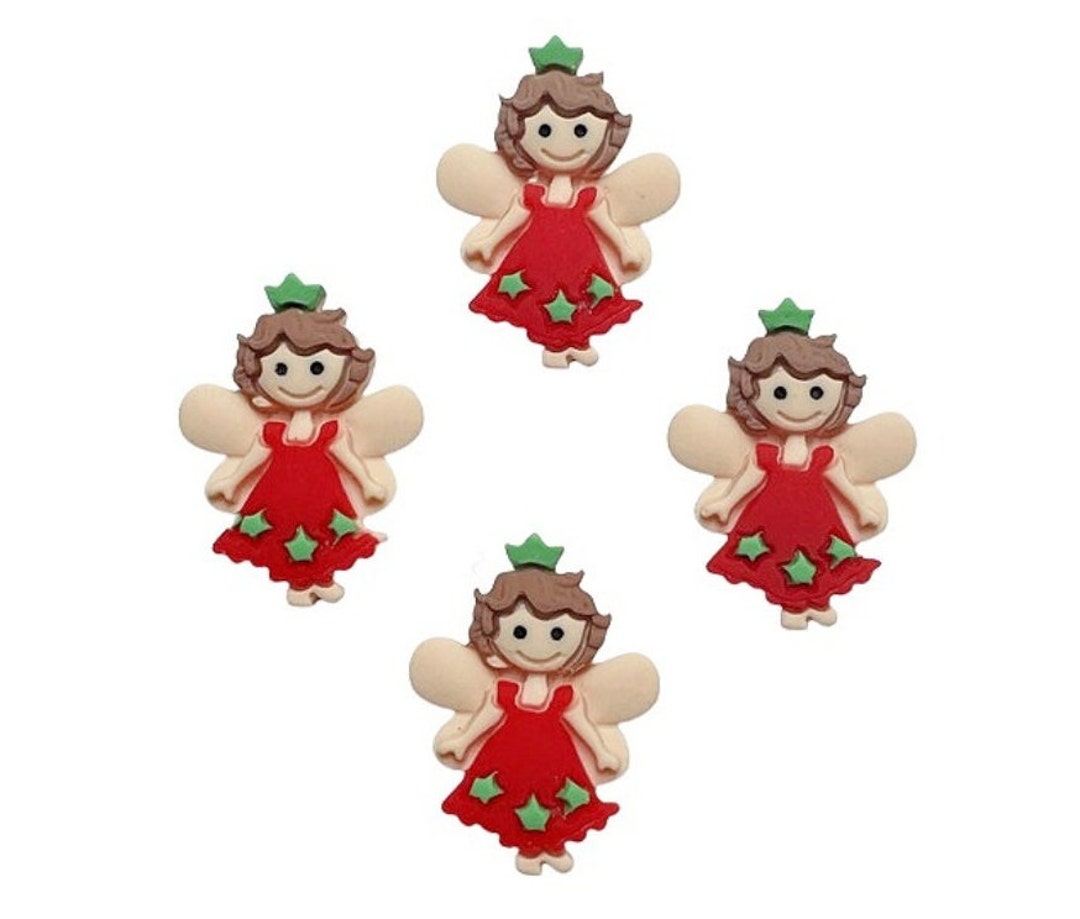 Christmas Angel Embellishments ~ Shelly's Buttons and More ~ Flat Back ...