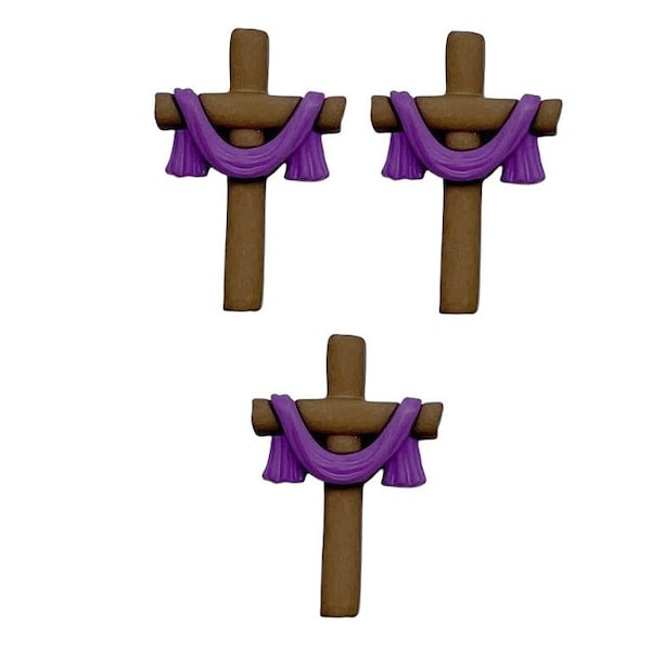 Cross Buttons - Etsy