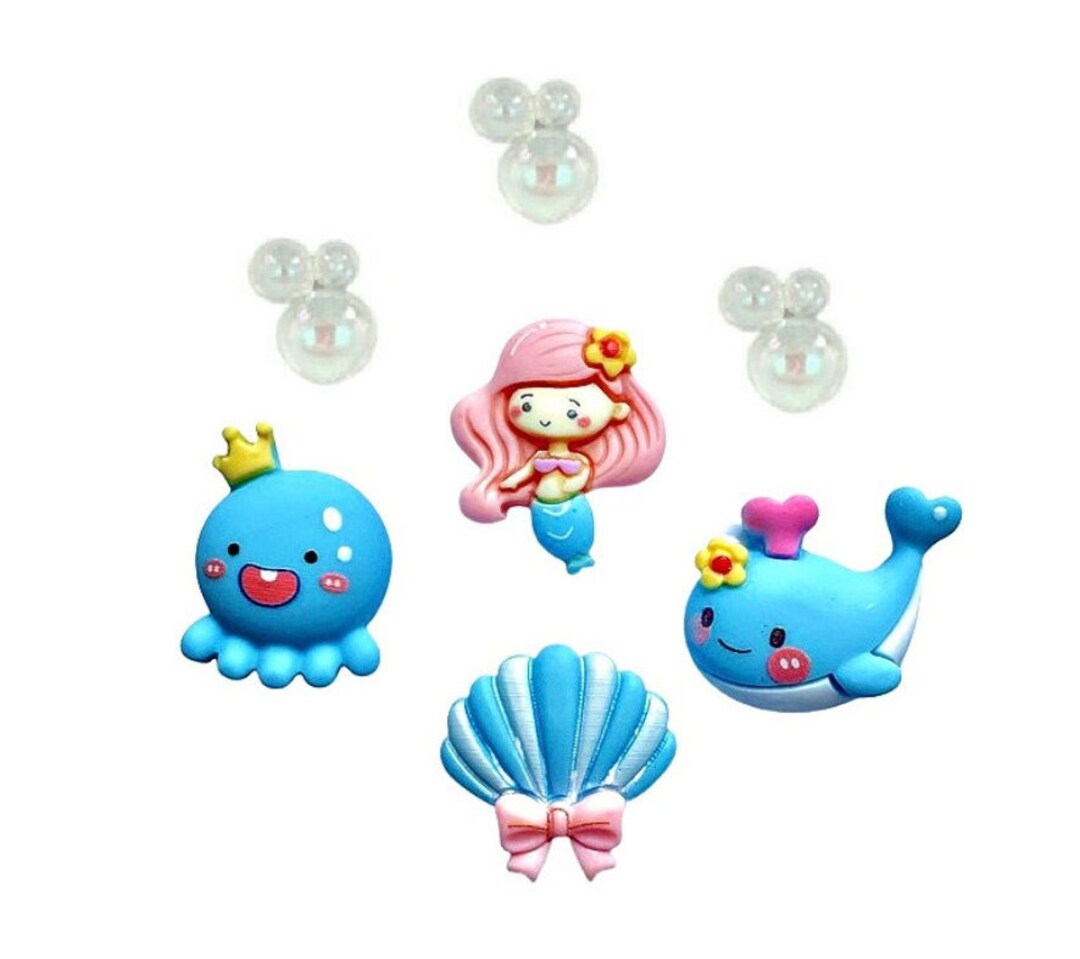 Underwater Friends ~ Shelly's Buttons & More - Flat Back Embellishments ...