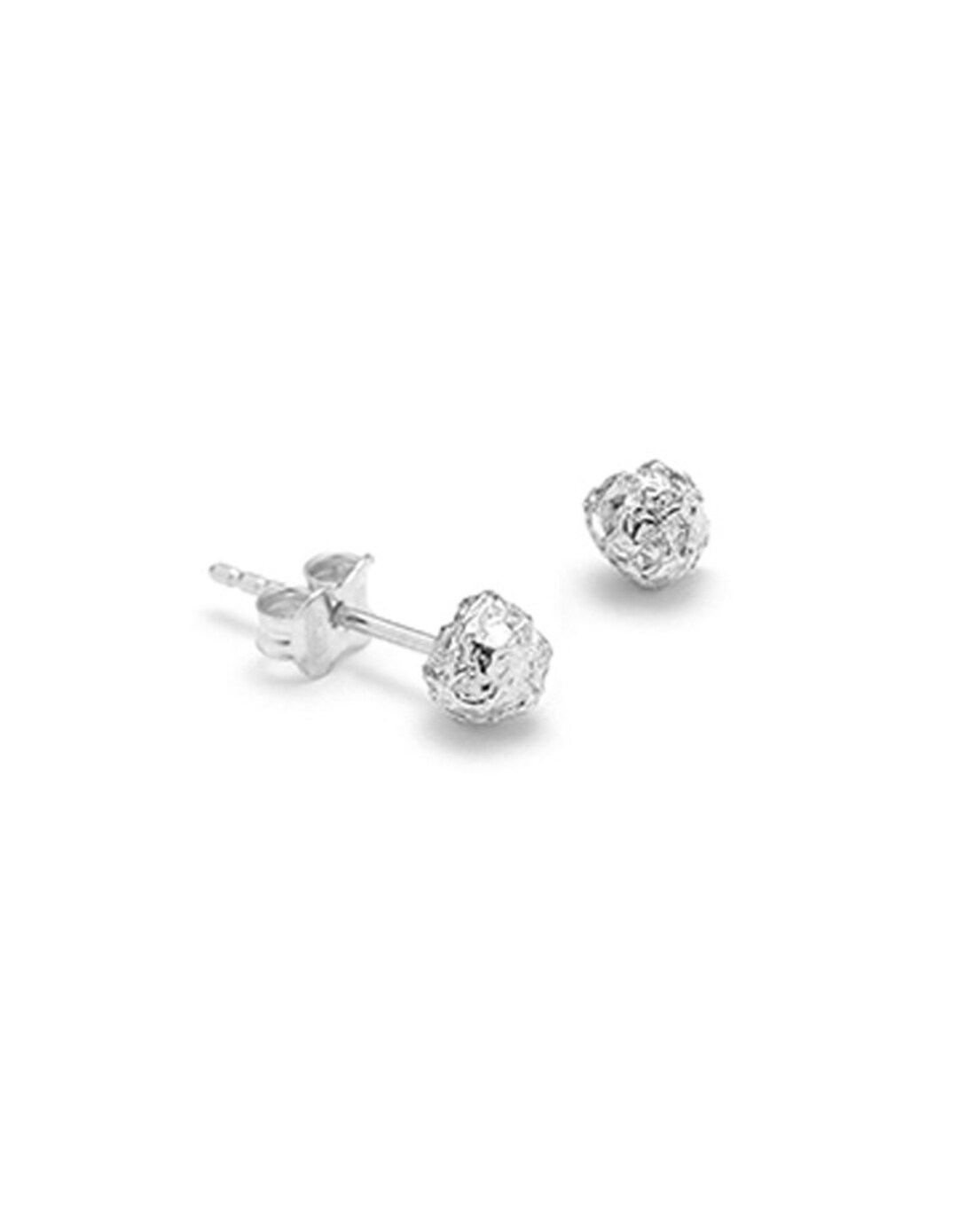 Small Round Earrings Sterling Silver Meteor Collection DD318 - Etsy UK