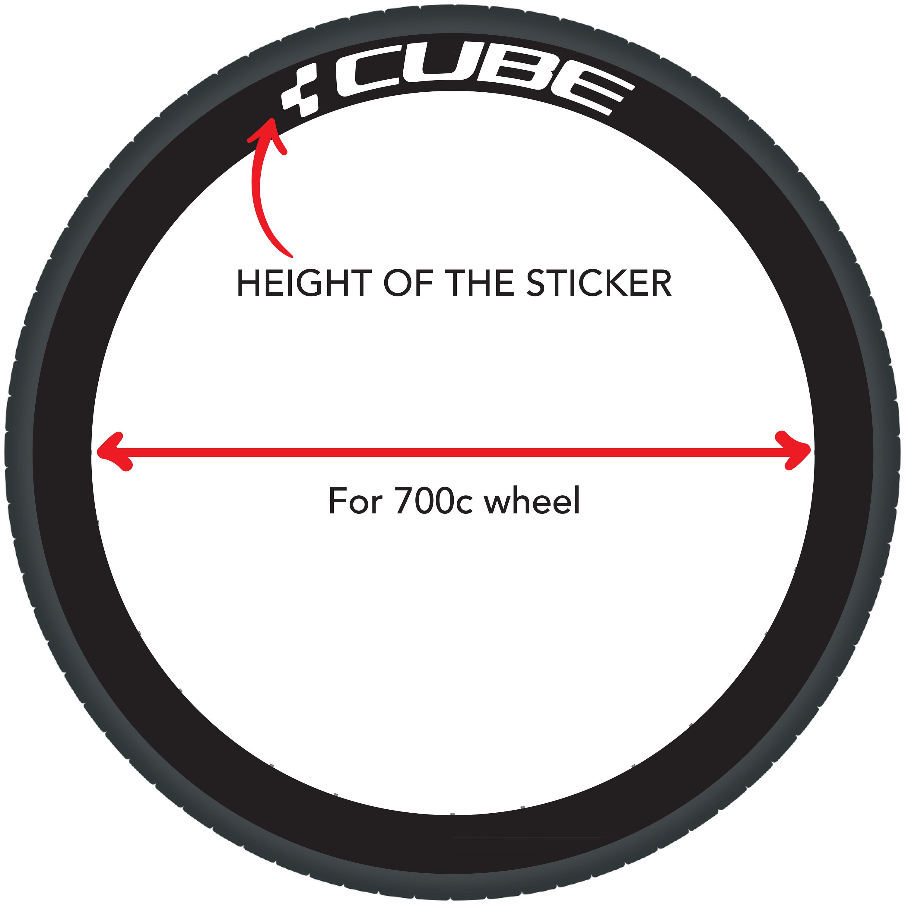 CUBE Road Bike Wheel Rim Stickers Bicycle Race Cycle Decals - Etsy