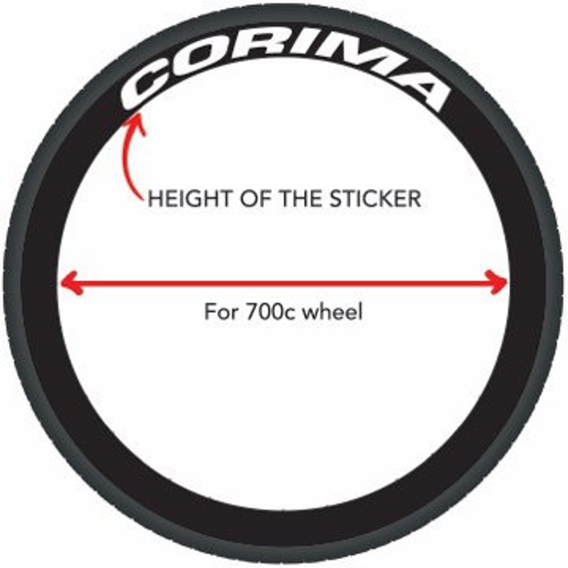 CORIMA Road Bike Wheel Rim Stickers Bicycle Race Cycle Decals - Etsy