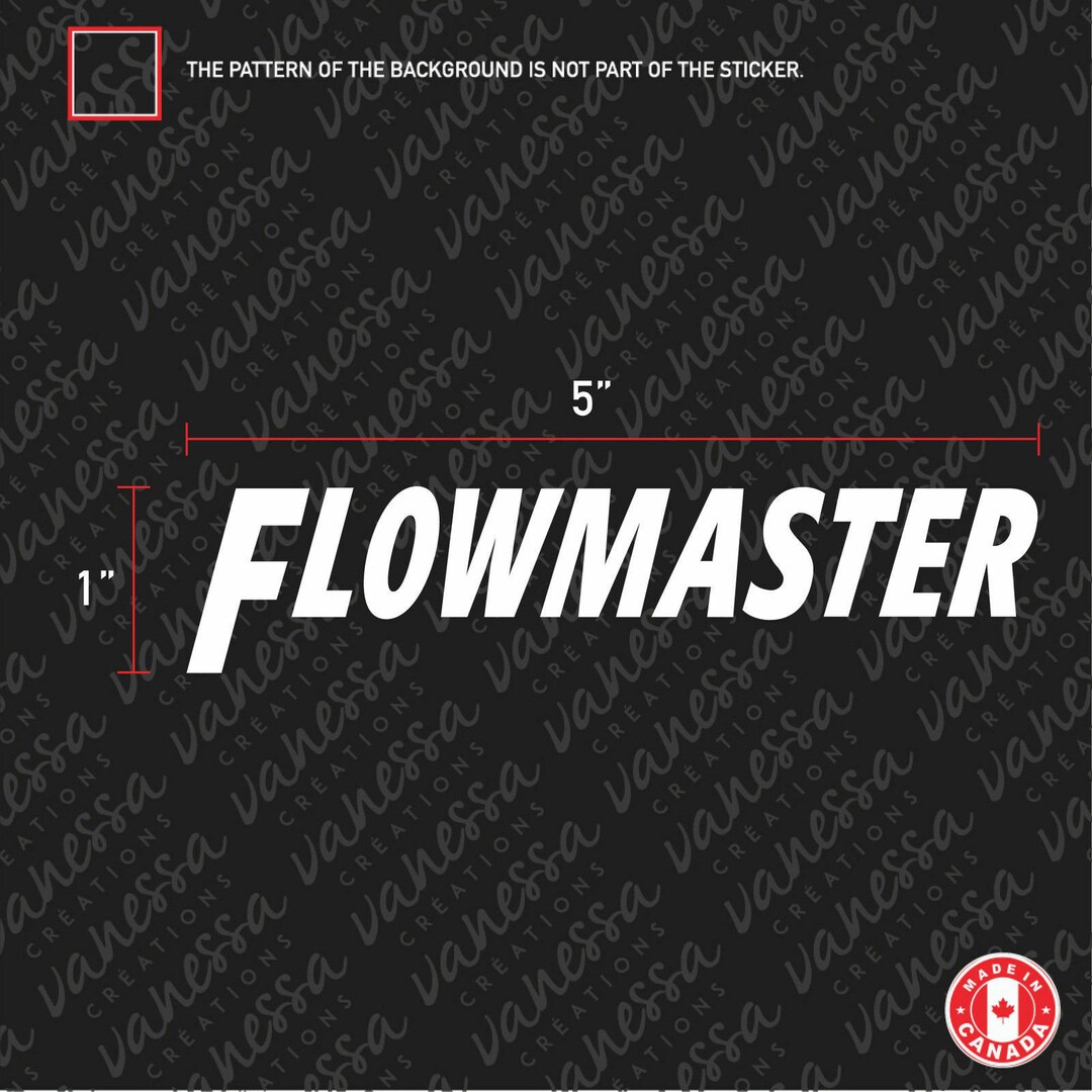 2X FLOW MASTER MUFFLERS Exhaust Sticker Vinyl Decals - Etsy