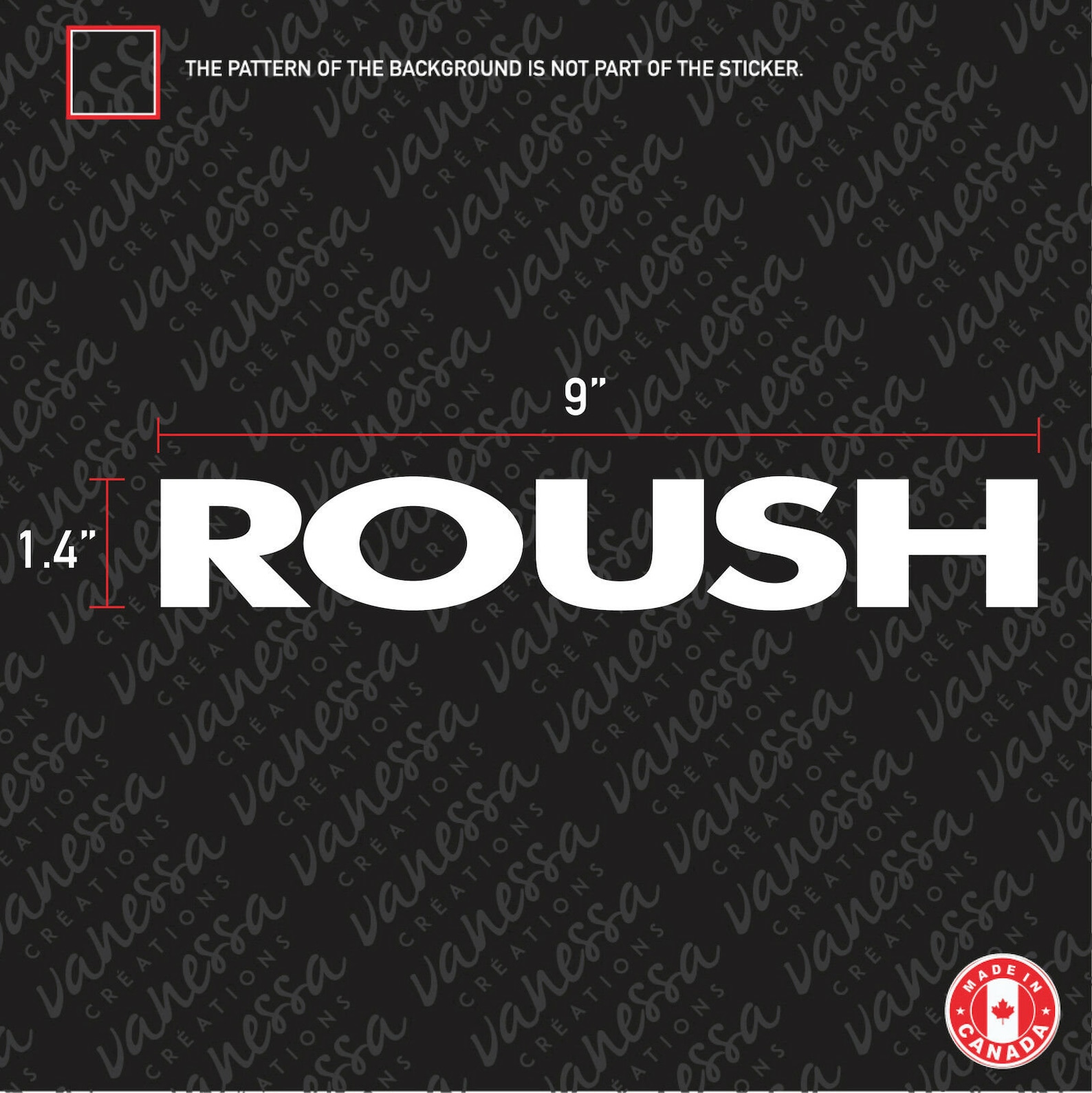 2X ROUSH RACING FORD Mustang Logo Sticker Vinyl Decal - Etsy Singapore