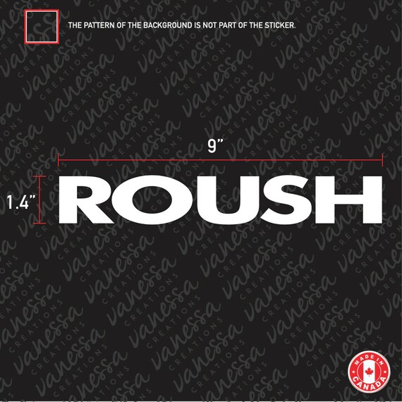 2X ROUSH RACING FORD Mustang Logo Sticker Vinyl Decal - Etsy