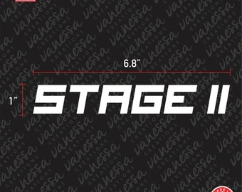 Stage 2 Sticker Vinyl Decal Stage Two - Etsy