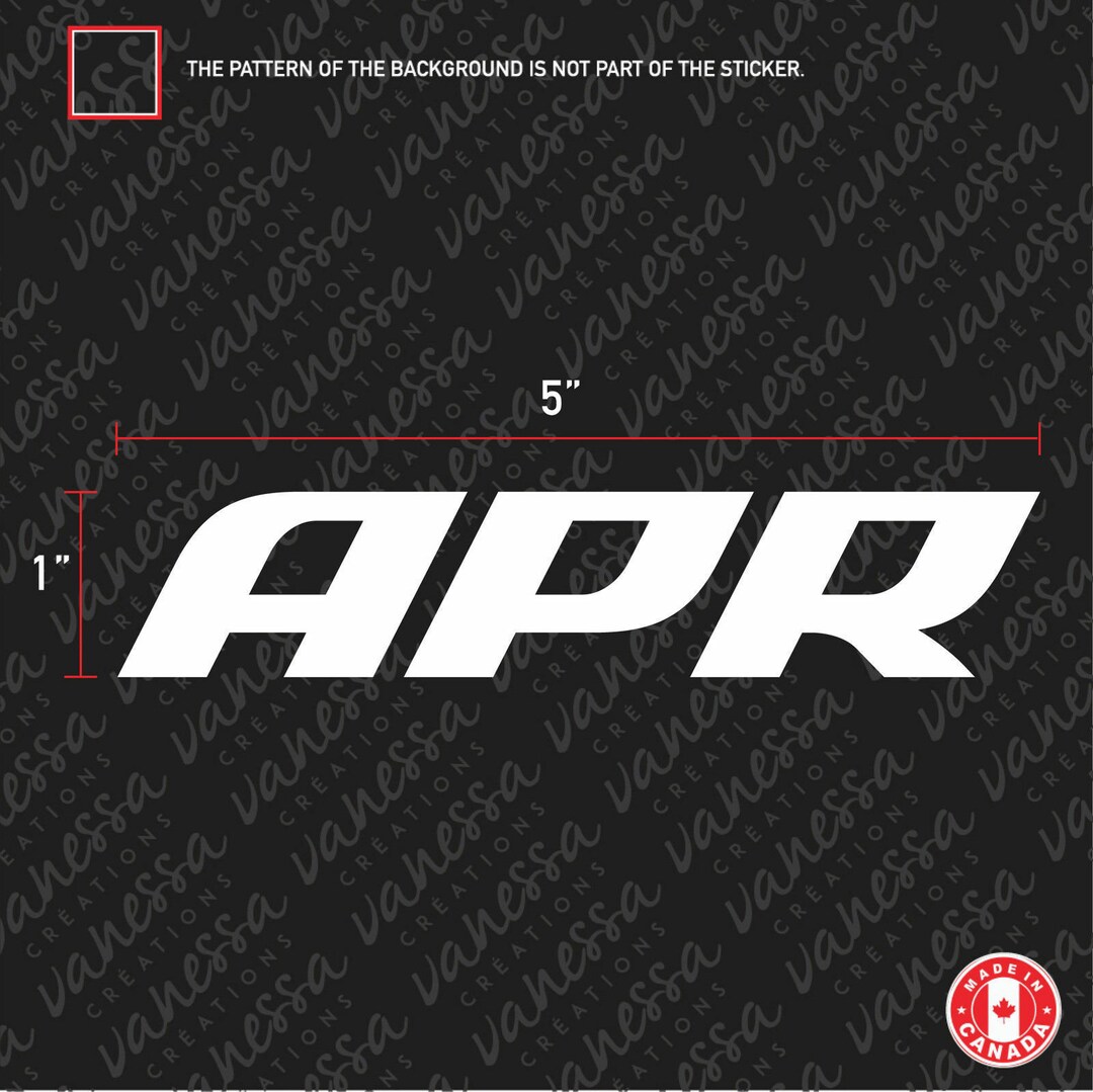 2X APR TUNING Sticker Vinyl Decals - Etsy