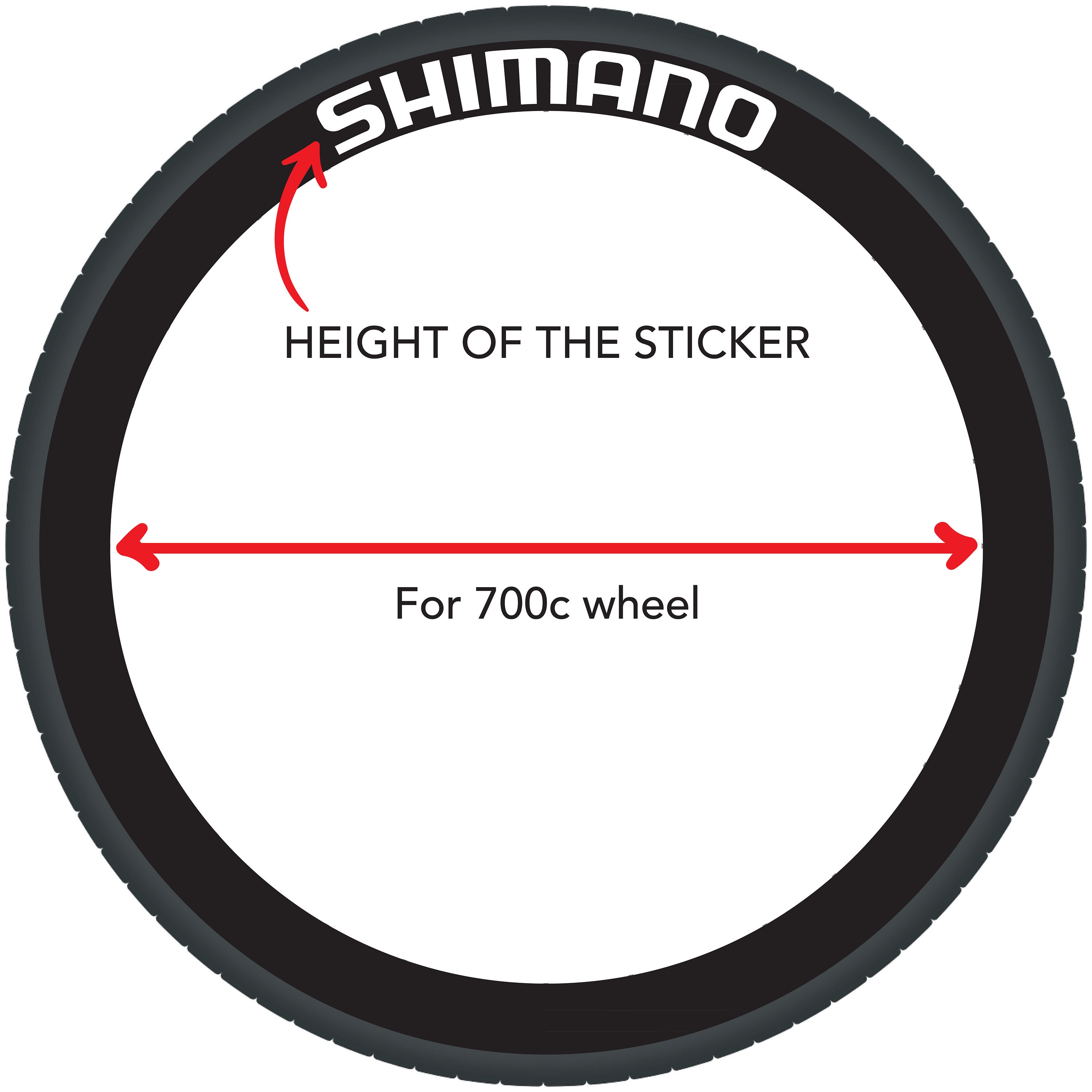 SHIMANO Road Bike Wheel Rim Stickers Bicycle Race Cycle Decals - Etsy