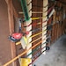 MORE SLOTS* Yard Tool Rack , Garden Tool Rack, Shed, Gardening, Tool ...