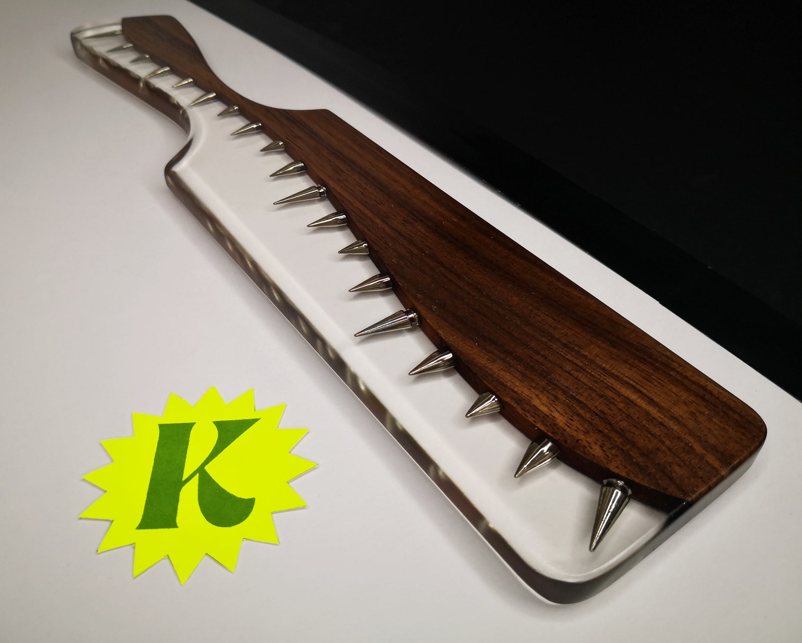 Primal Edge - Spike - Black Walnut - Handmade, Luxury Spanking Paddle ...