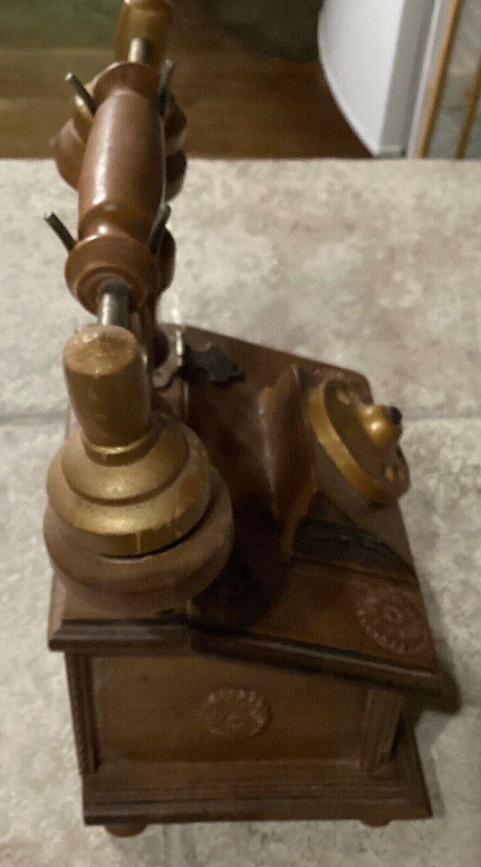 Phone Wood Box Decorative Object for Display Handcraft Italian Vintage ...