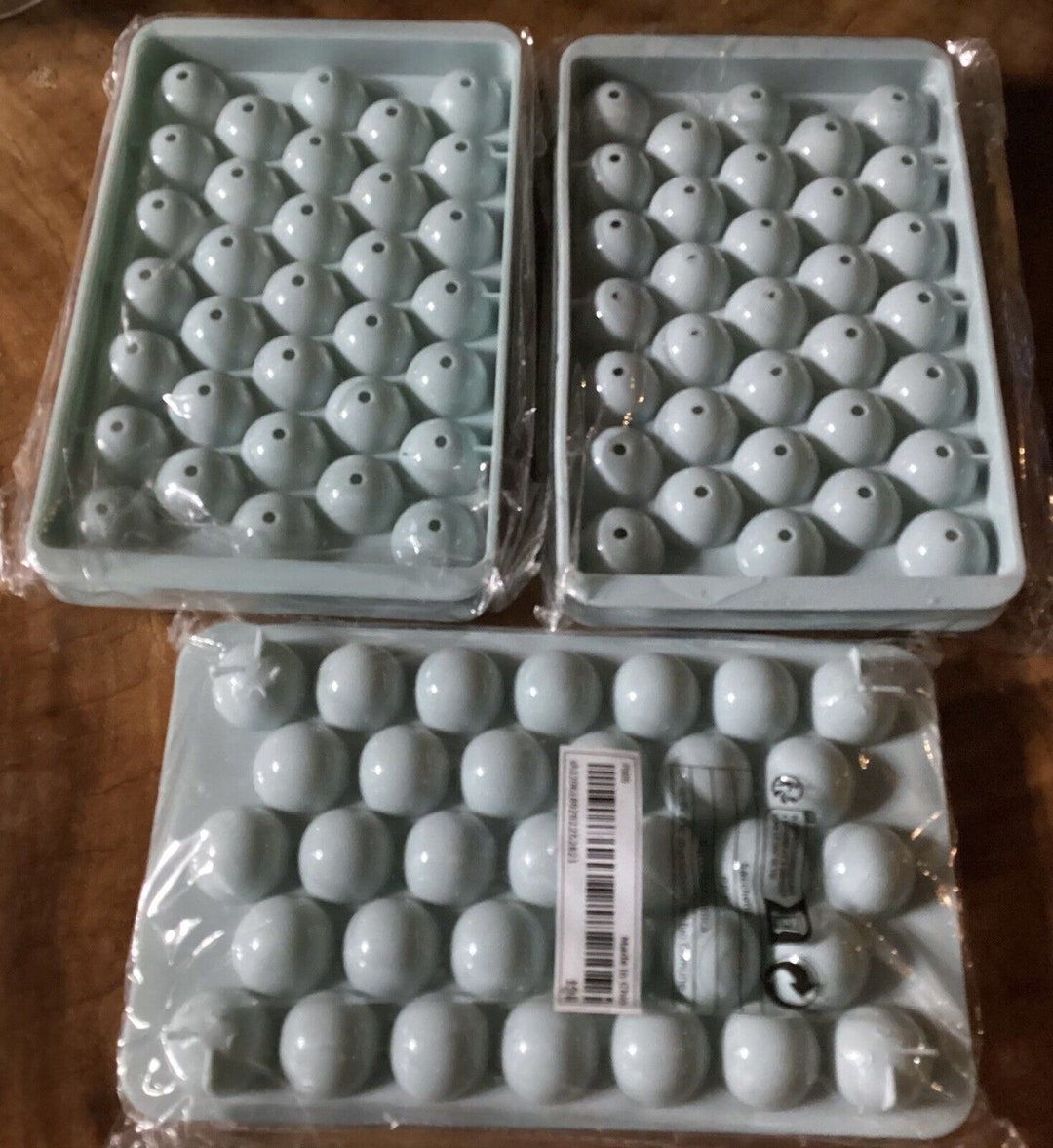 DIY Round Ice Cube Ball Maker PP Trays ~ Silicone Sphere Mold 33 Holes ...