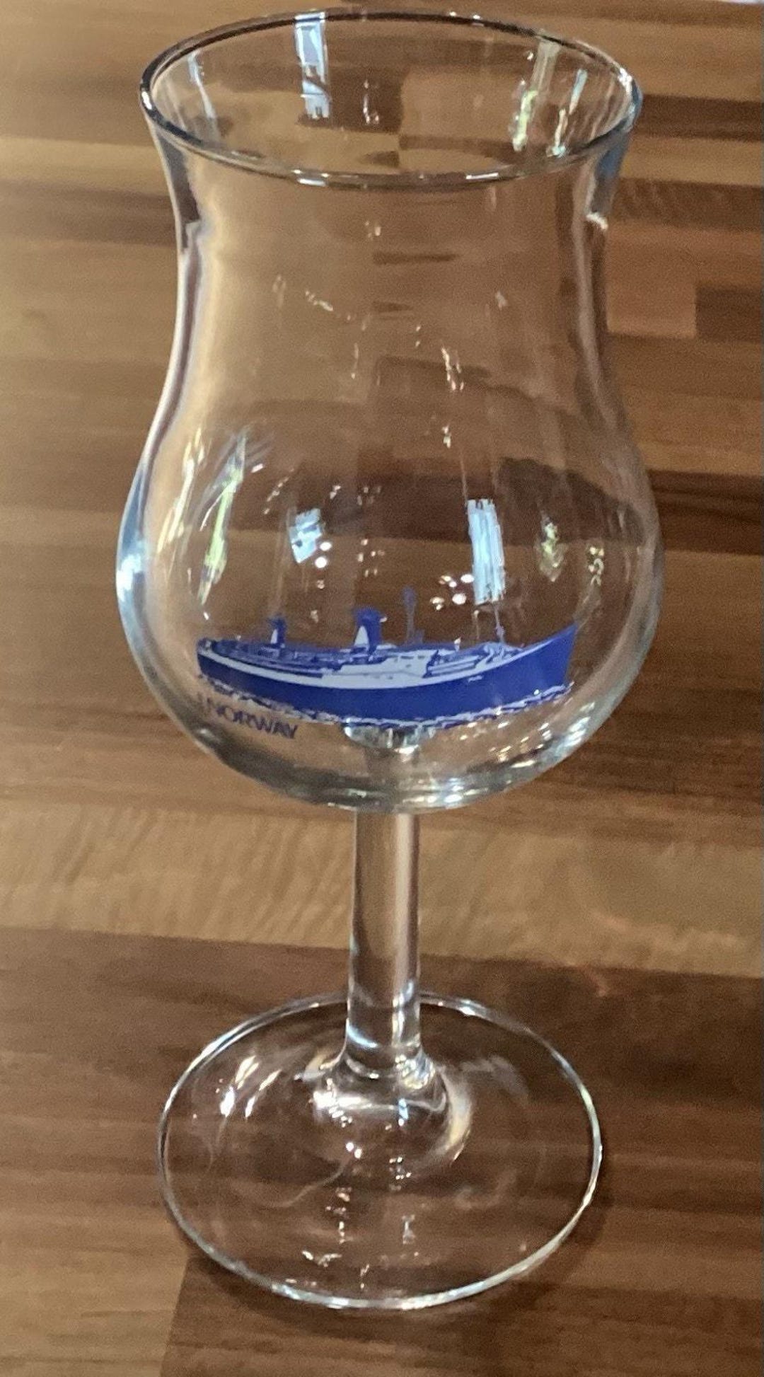 SS NORWAY Souvenir Stem Glass Norwegian Cruise Line Ship 7.75” - Etsy