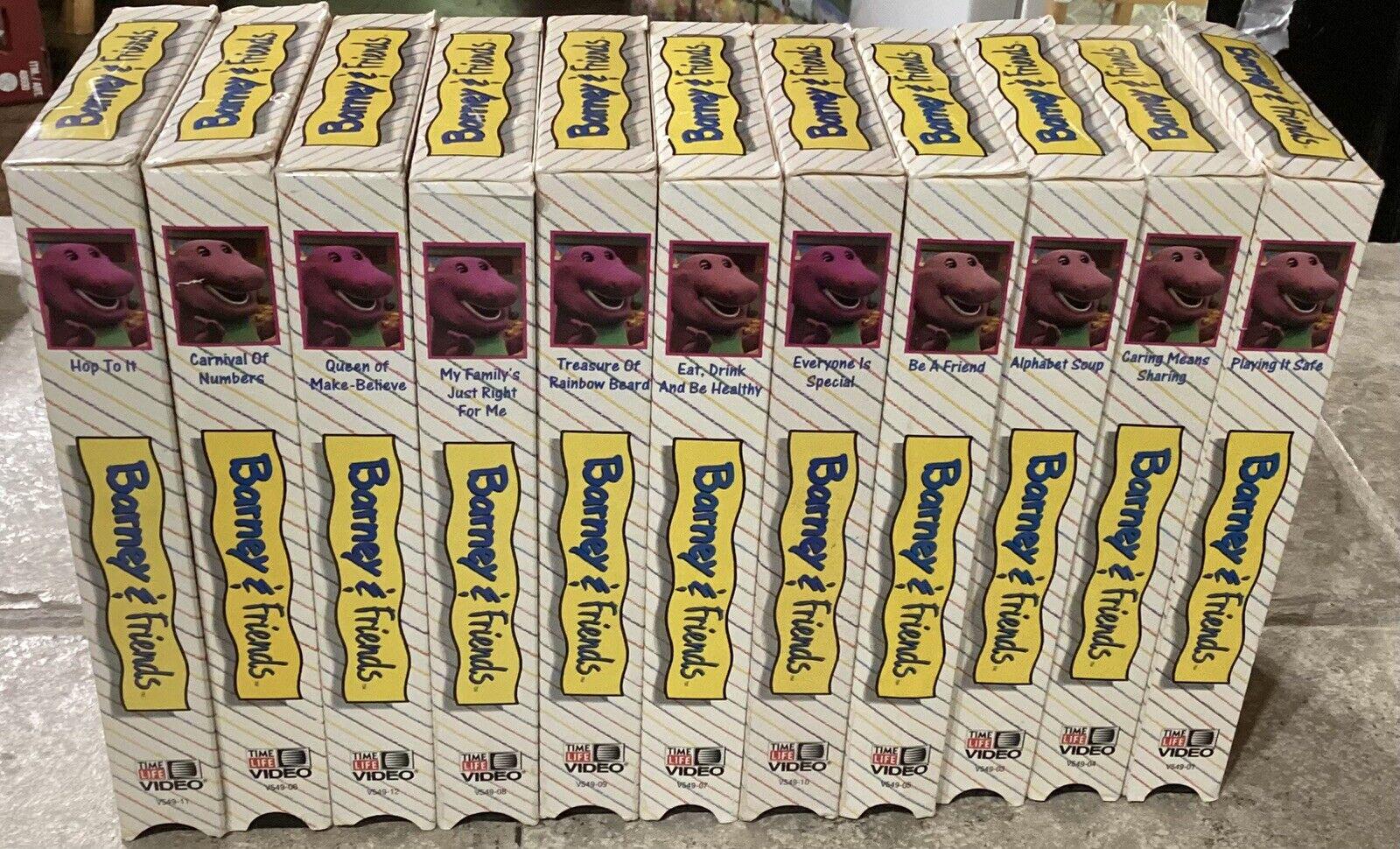 Lot of 11 Barney & Friends VHS Collection 1992 Time Life Video - Etsy