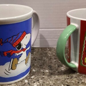 Peanuts Charlie Brown Open Me First & Large Snoopy Ice Skating Winter ...