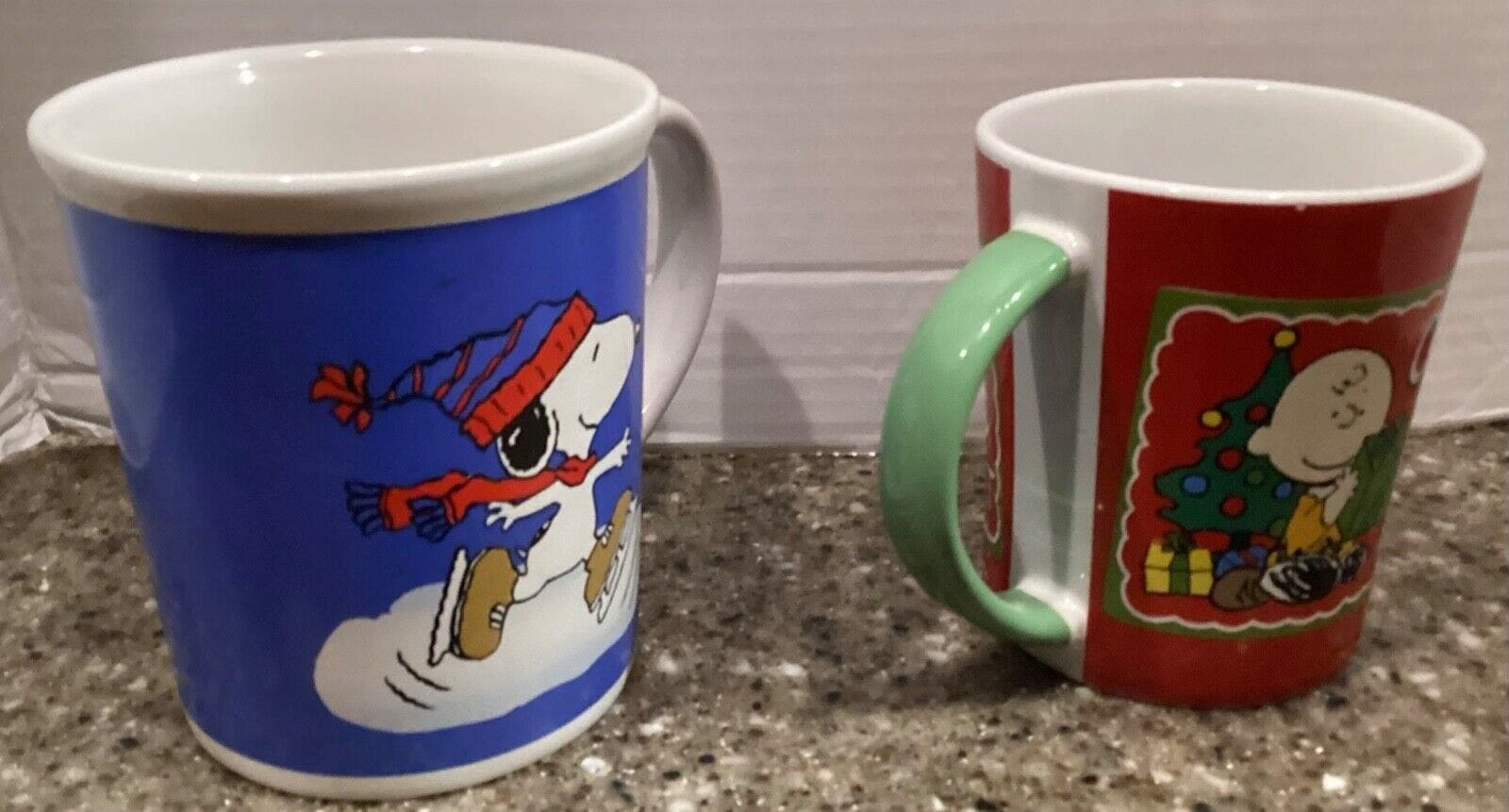 Peanuts Charlie Brown Open Me First & Large Snoopy Ice Skating Winter ...