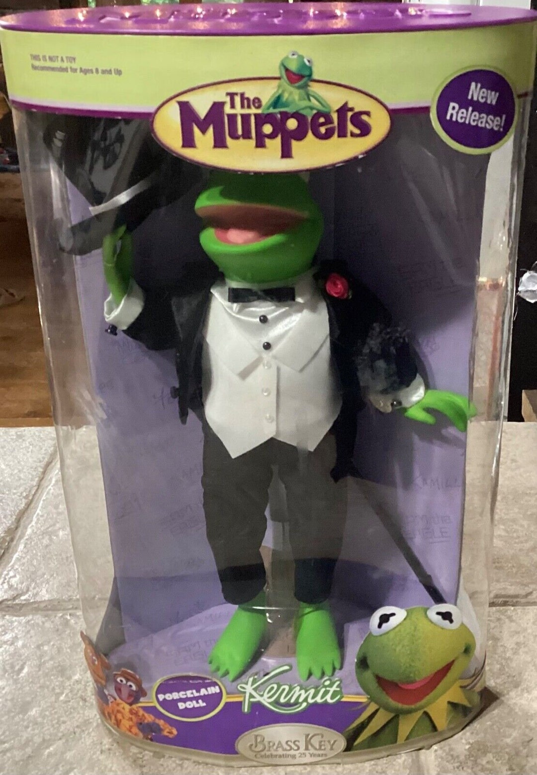New the Muppets 12" Kermit the Frog Porcelain Doll by Brass Key - Etsy