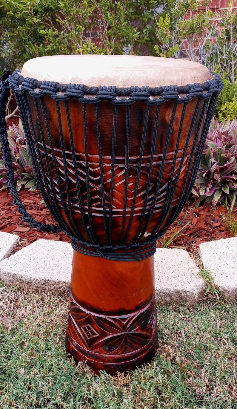 Large Djembe - Handmade 24" Tall Deep Carved Djembe Hand Drum M15, FREE ...