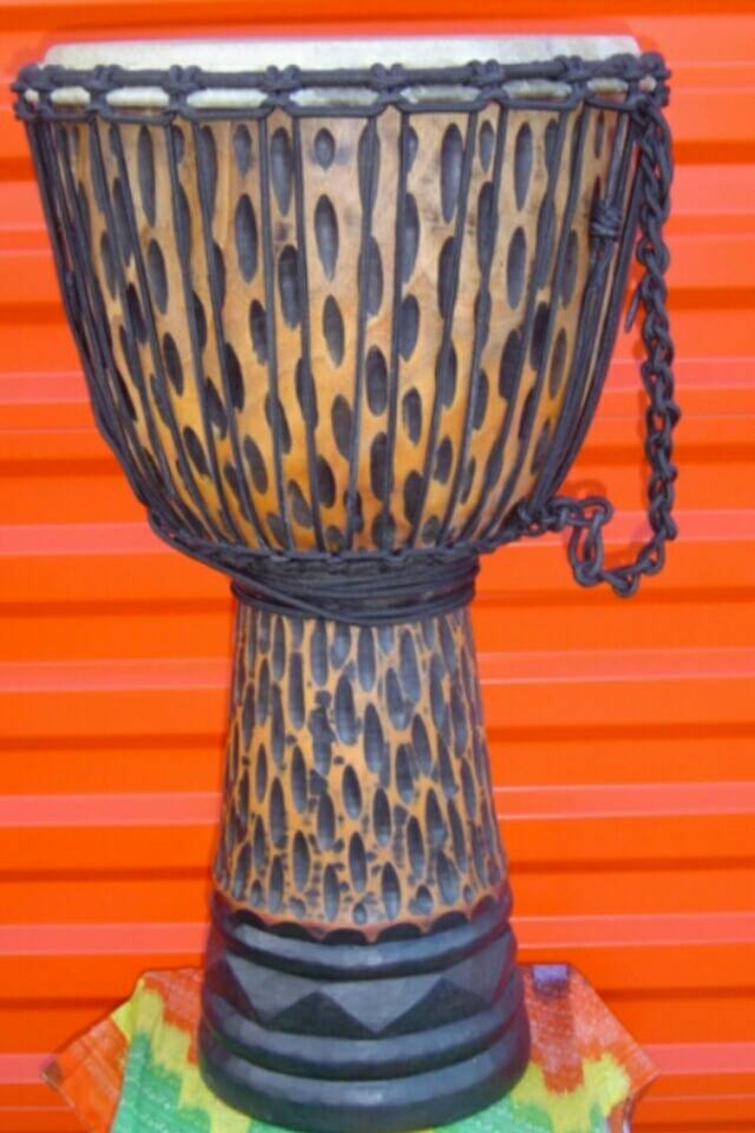 EXTRA LARGE Handmade 26" Tall Deep Carved Djembe Hand Drum 65M6 ...