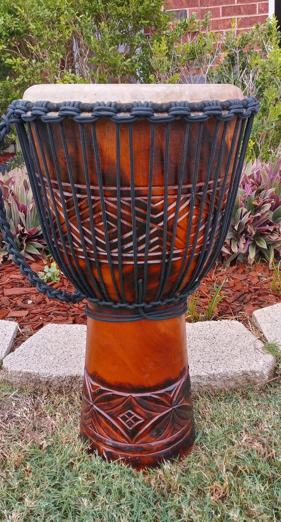 Large Djembe - Handmade 24" Tall Deep Carved Djembe Hand Drum M15, FREE ...