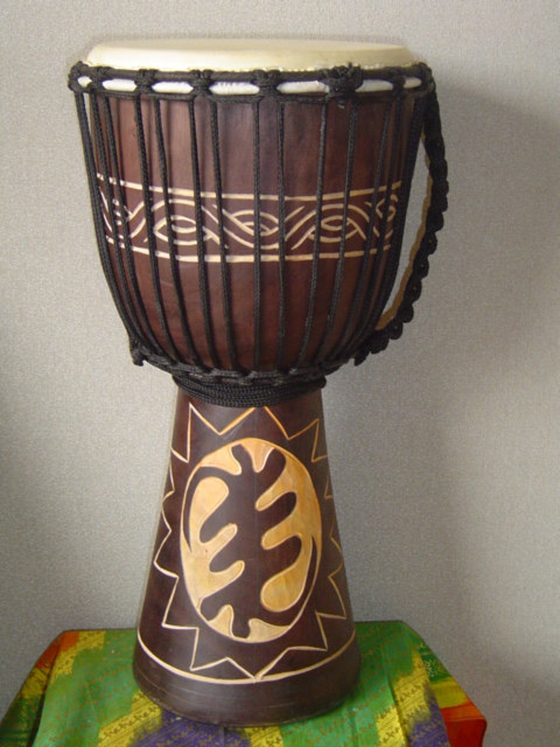 Handmade 20 Tall Deep Carved Djembe Bongo Drum GOD FIRST - Etsy